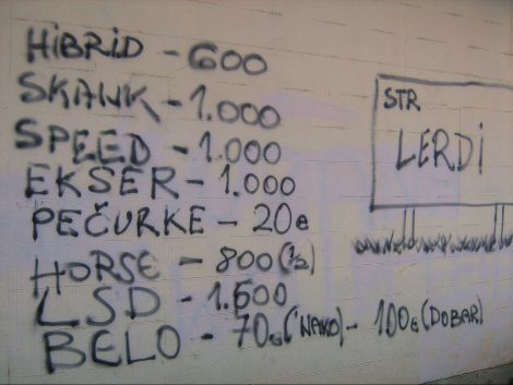 Cenovnik narkotika bez navedene gramaže iznervirao učenike - Njuz.net