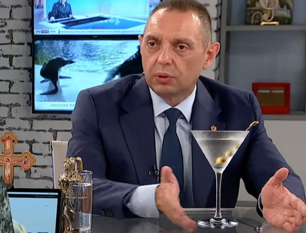 Vulin počeo da pije vodka martini, promućkan, ne promešan - Njuz.net